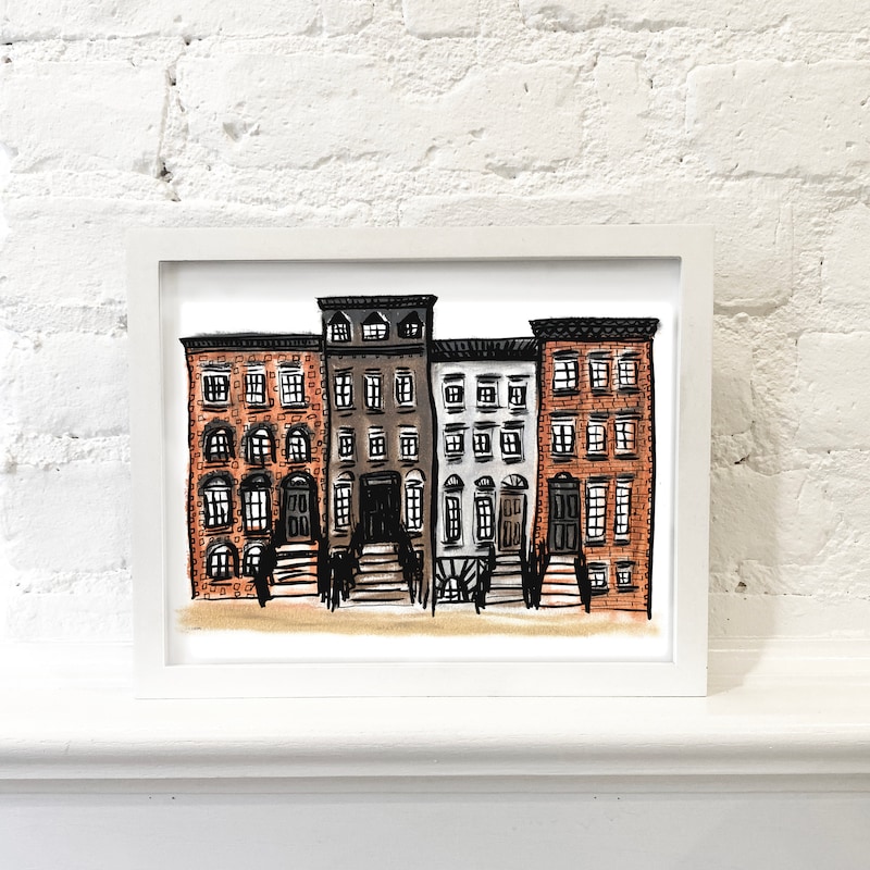 Brownstone Art - Etsy