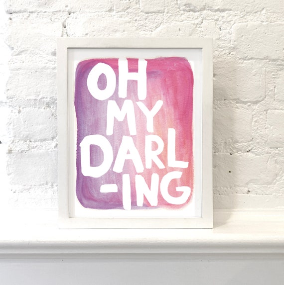 Oh My Darling Word Art for Kid's Room/nursery Multiple | Etsy