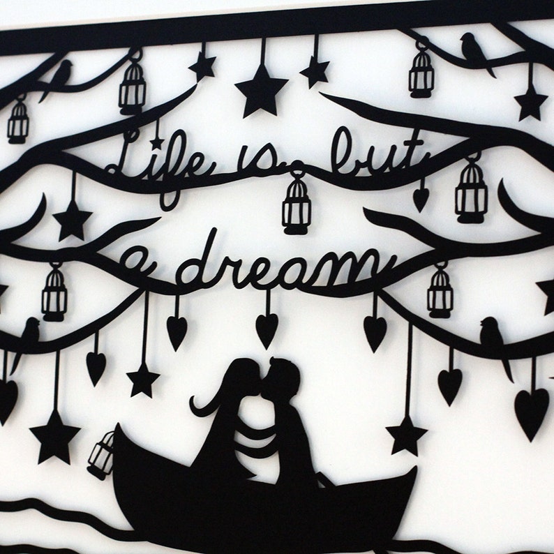 Personalised Rowing Boat Papercut. Boat Lovers Gift. Life is - Etsy