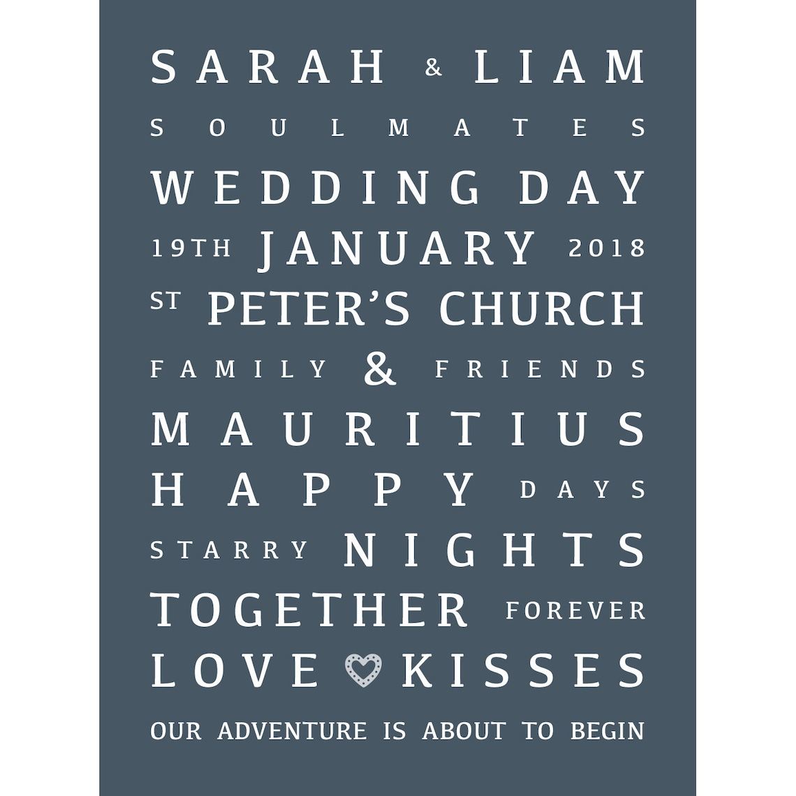 Personalised Wedding Memories Print. Wedding Gift for Couple. - Etsy