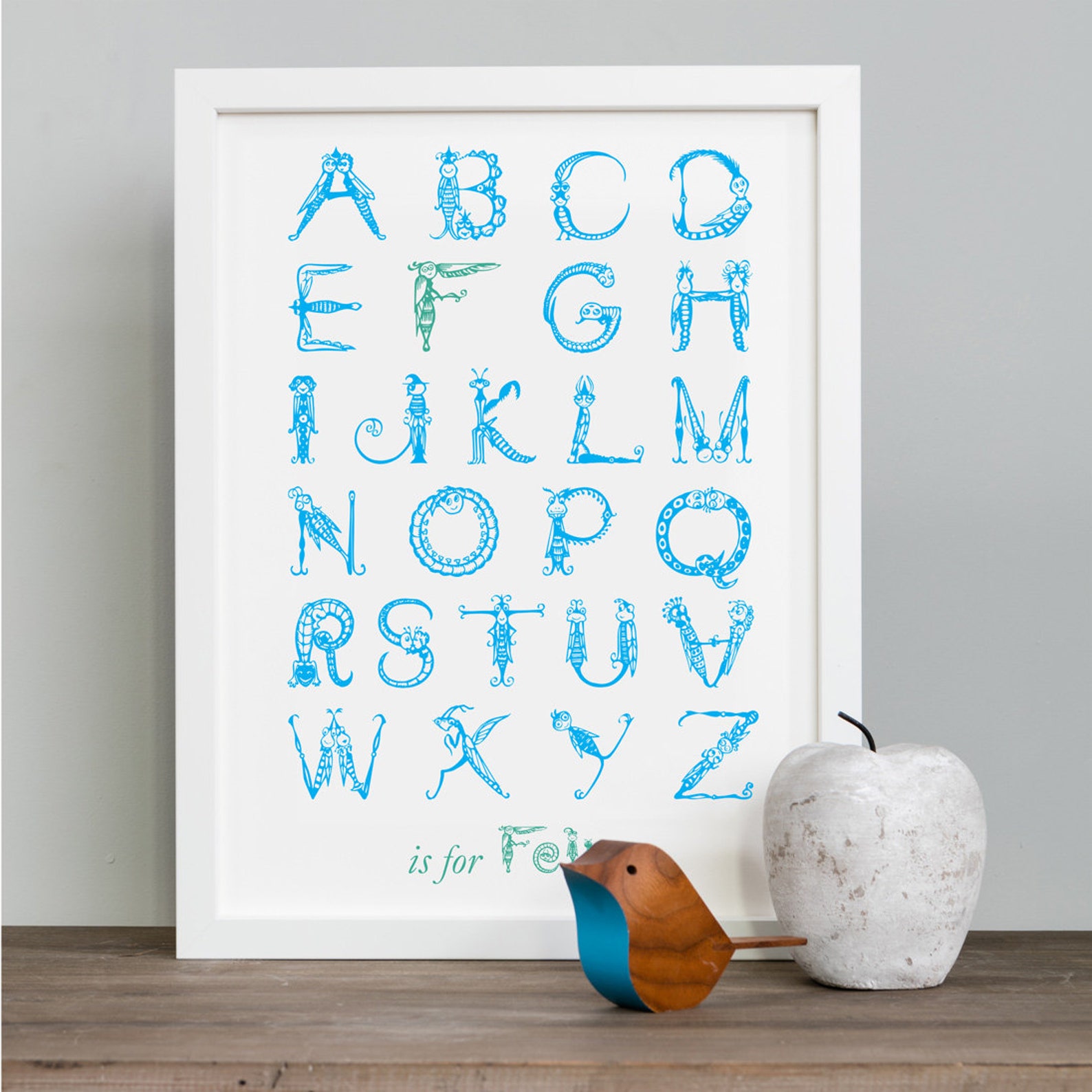 Alphabet Bugs Nursery Print to Customise. Personalised Nursery | Etsy