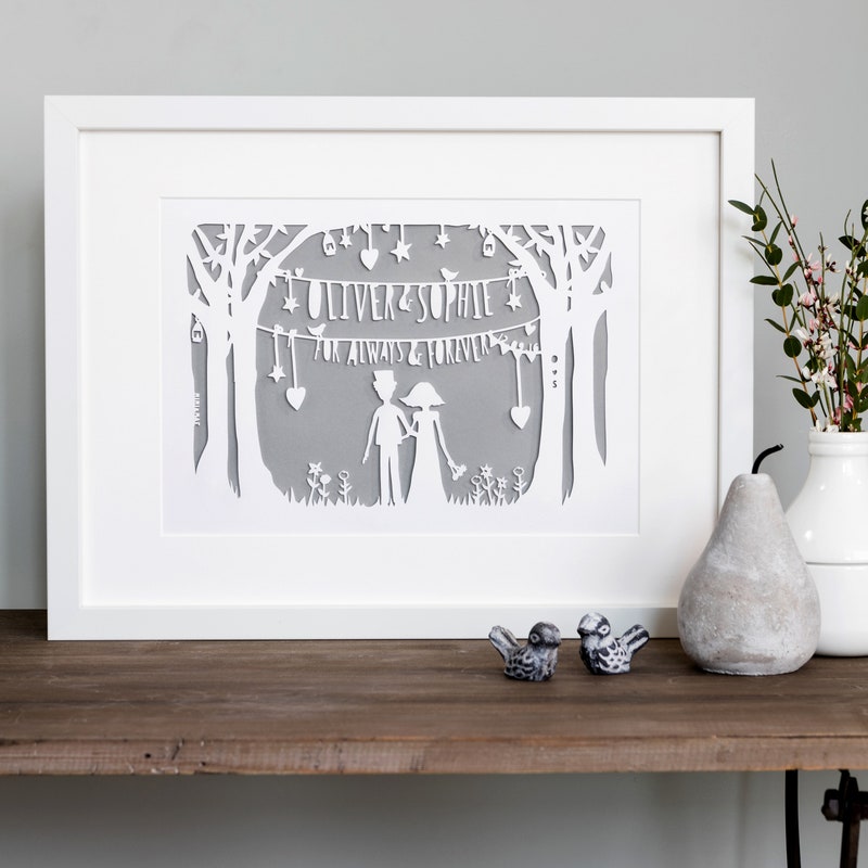 Wedding Papercut - Etsy UK