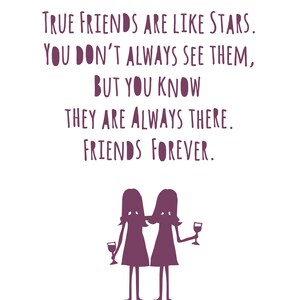 Personalised Best Friends Forever Print. BFF Gift. Gift for Friend ...