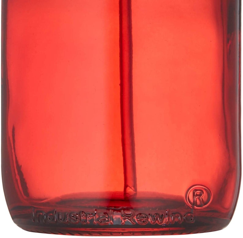 Red Soap Dispenser With Black Wide Mouth Soap Pump - Industrial Rewind ...