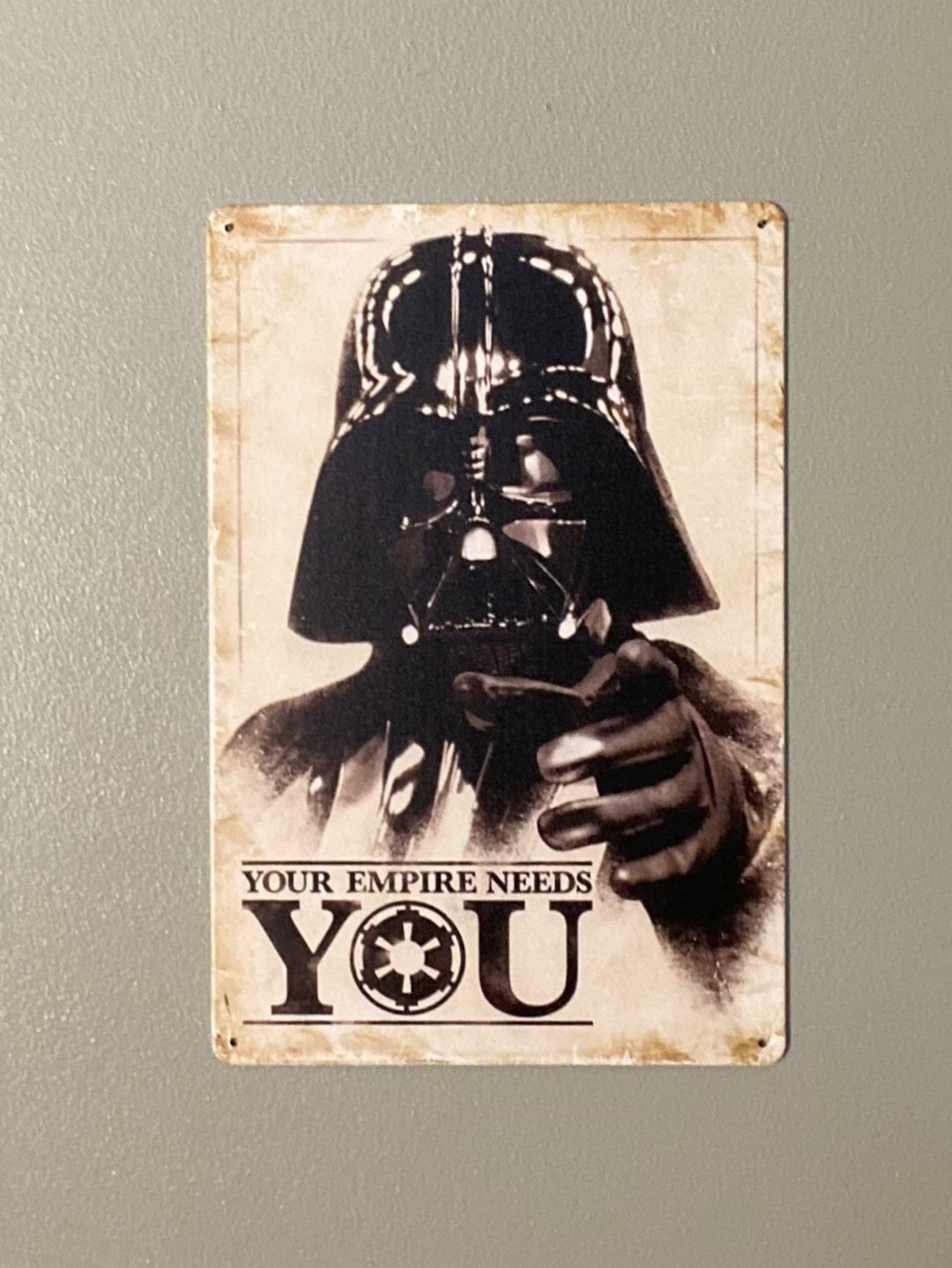 Darth Vader Wall Art Decor, BOGO 50% off 8x12 Tin, Your Empire Needs ...