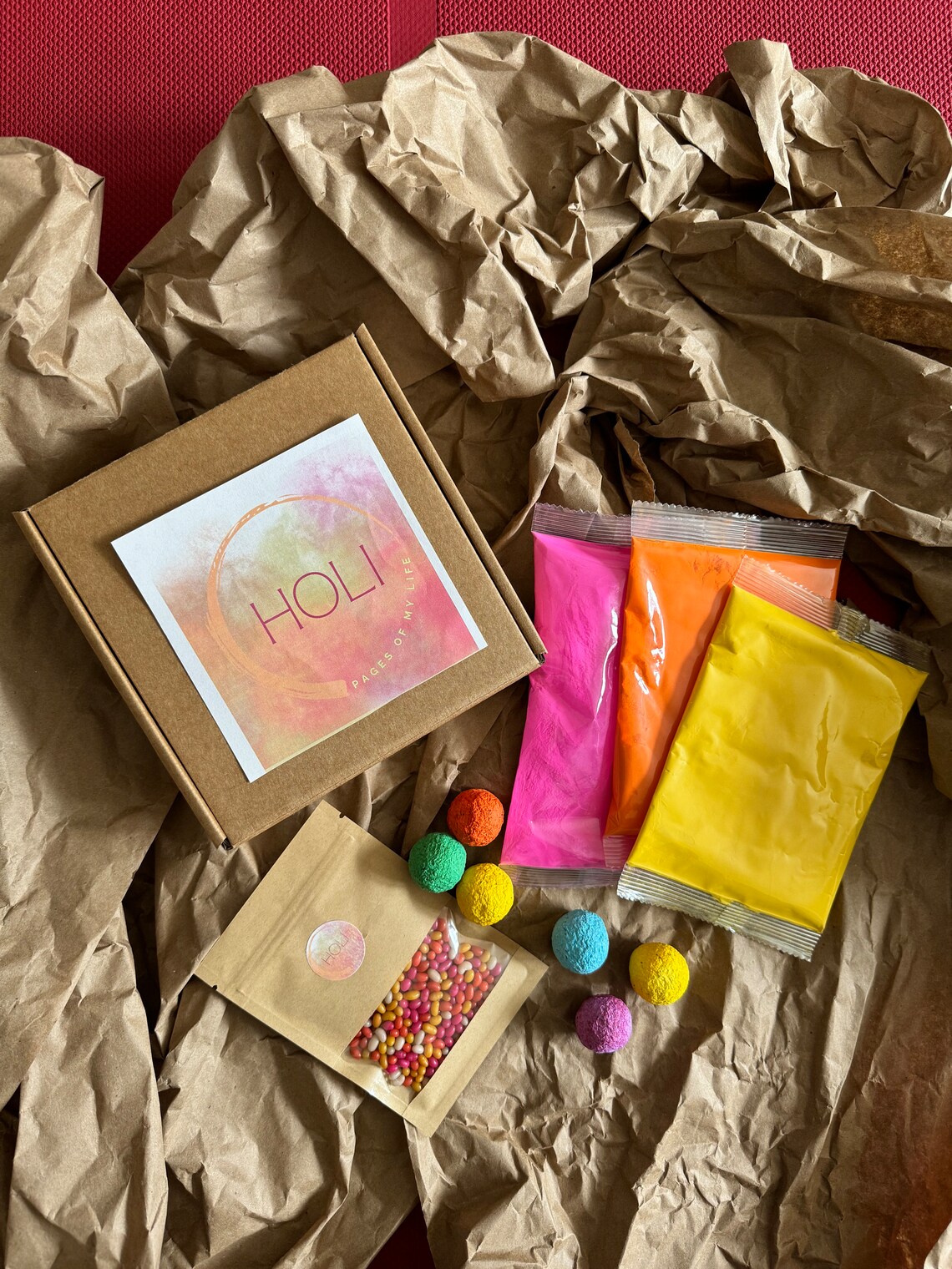 Celebrate Holi Gift Kit,holi Gift Set, Holi Gift Corporate, Holi Gifts ...