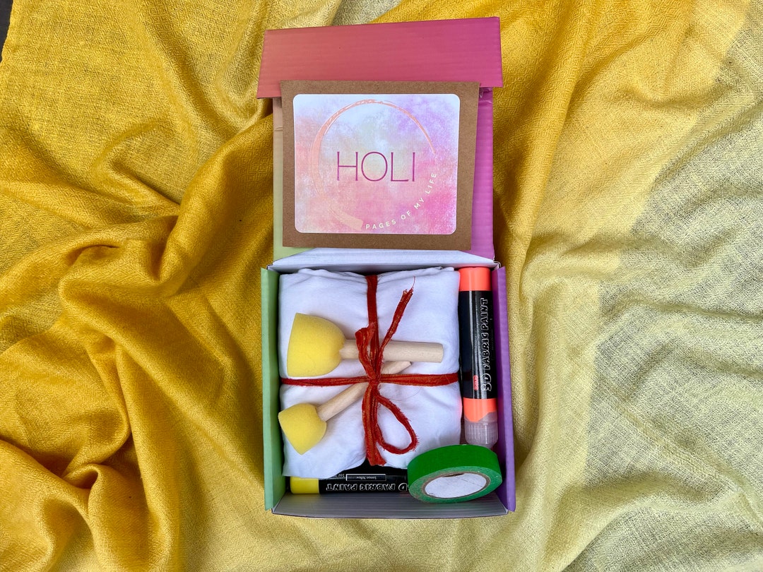 Holi Craft Kit for Adults and Kids, Holi Activity, Kids Holi Art, Holi ...