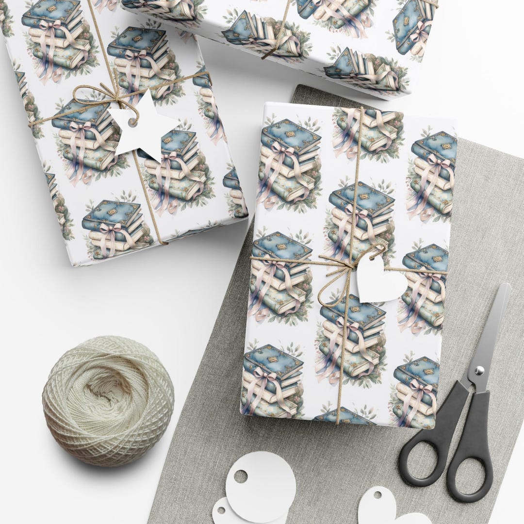 Book Wrapping Paper - Perfect for Book Lovers and Gifts, Literary Gift ...