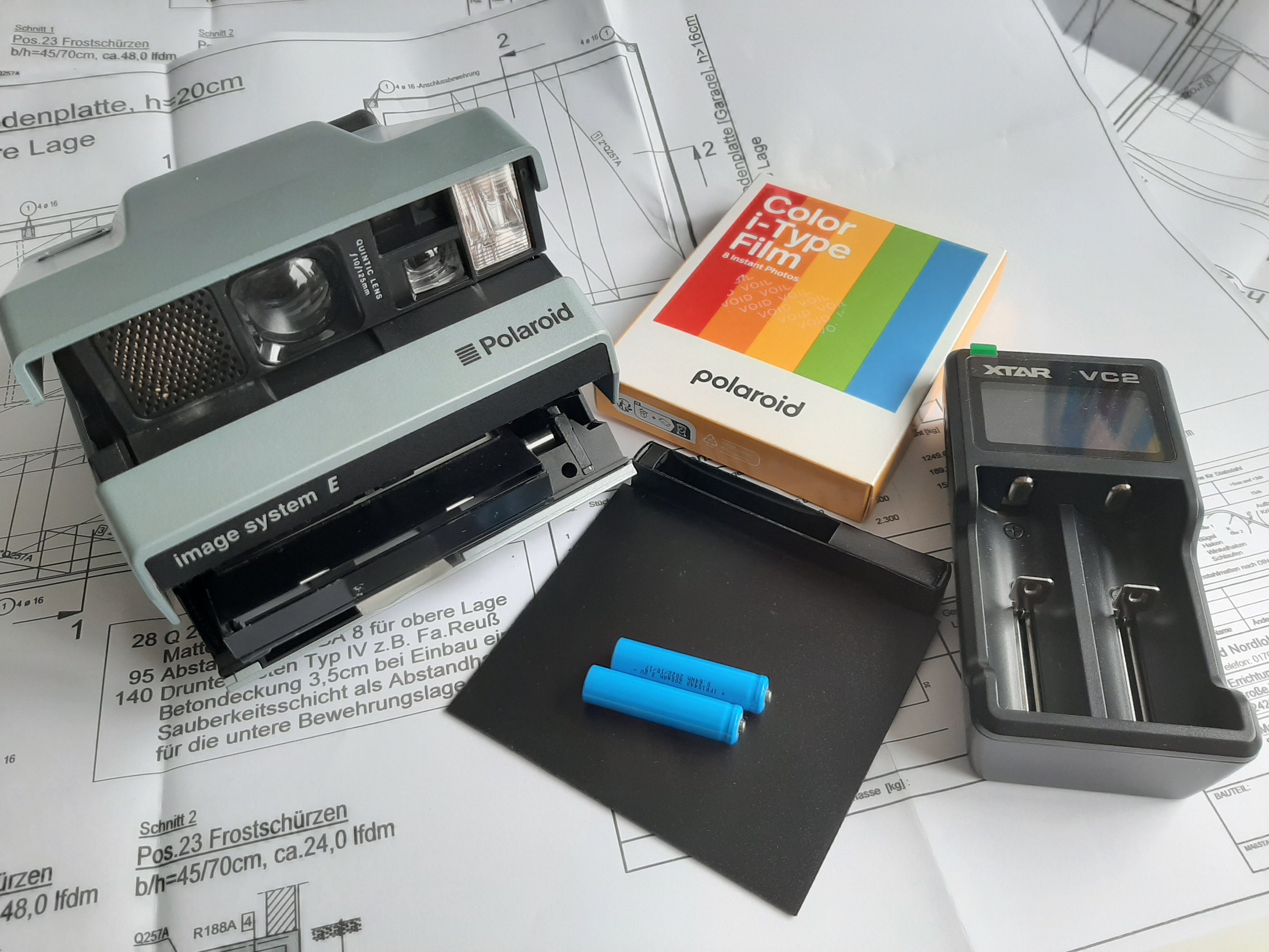 POLAROID Image System E Instant Camera With Adapter for I-type Film ...