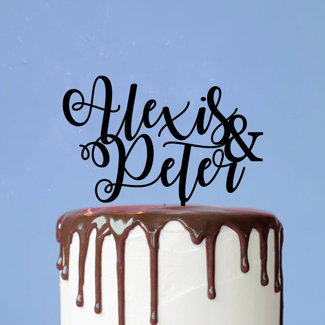 Custom Name Cake Topper Personalised 2 Name Cake Topper for | Etsy