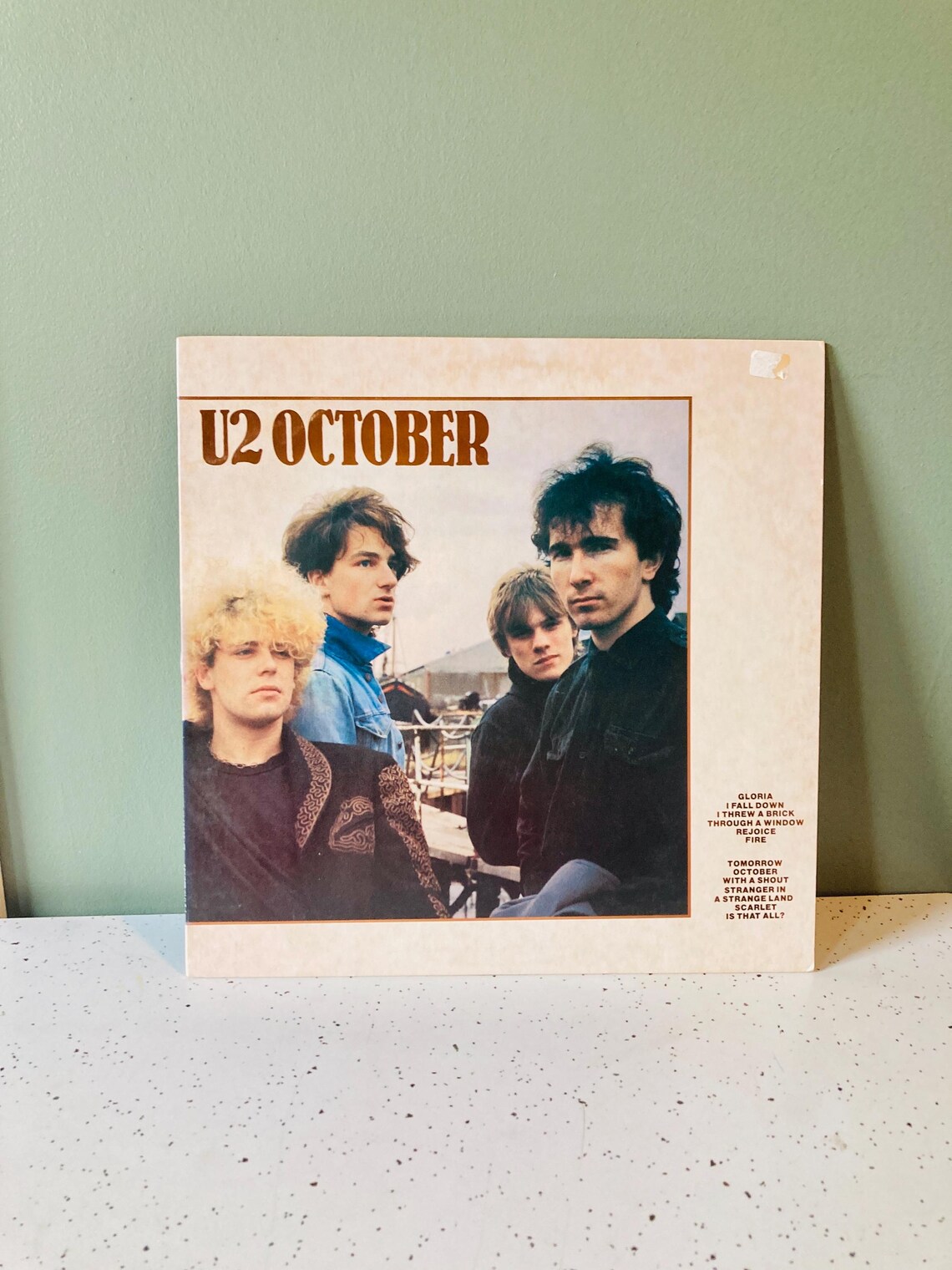 U2 - Vintage Vinyl - October - Retro Record - 1981 - Etsy