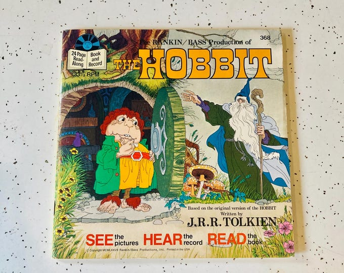 The Hobbit Read Along - Vintage Disney Vinyl - the Lord of the Rings ...