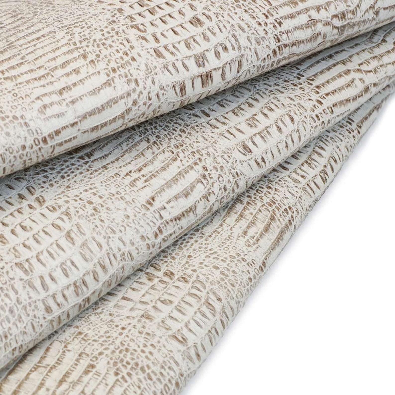 Alligator Embossed Leather | Cowhide Leather | Rough Cut by Square Foot ...