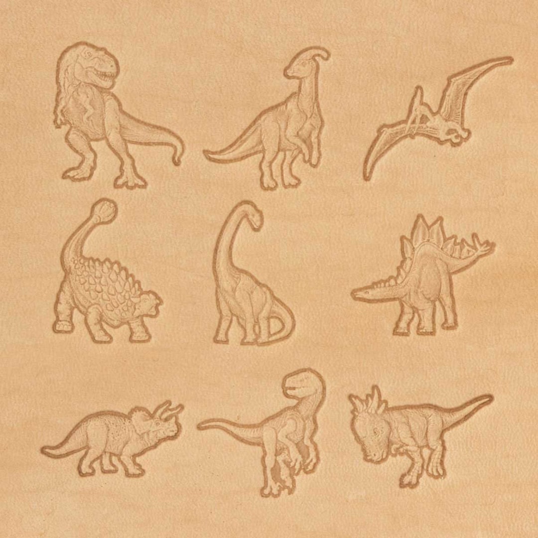 3D Dinosaur Stamp Set | Dinosaur Stamps | Leather Stamps - Etsy