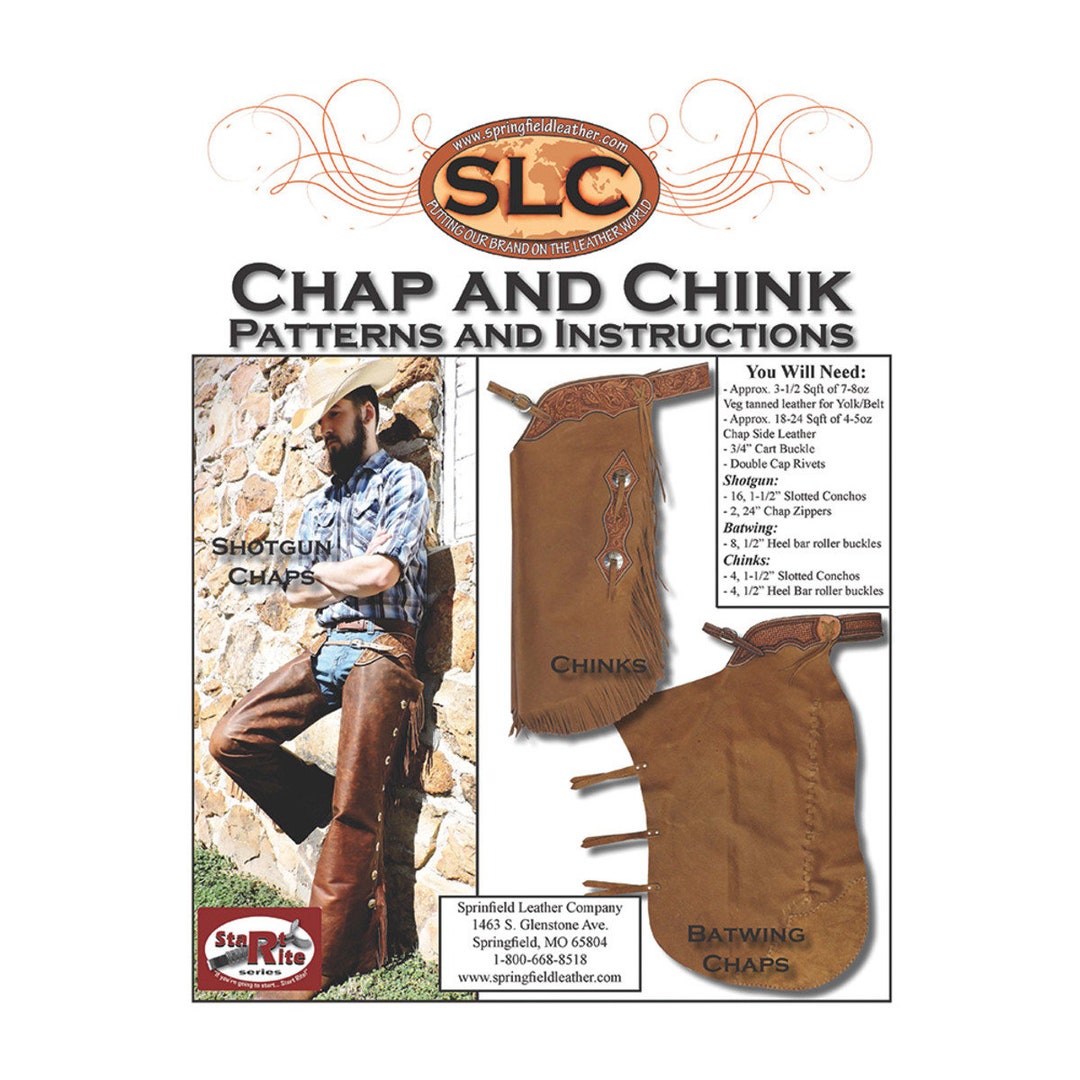 Chap & Chink 3pk Pattern | Physical Pattern With Instructions - Etsy