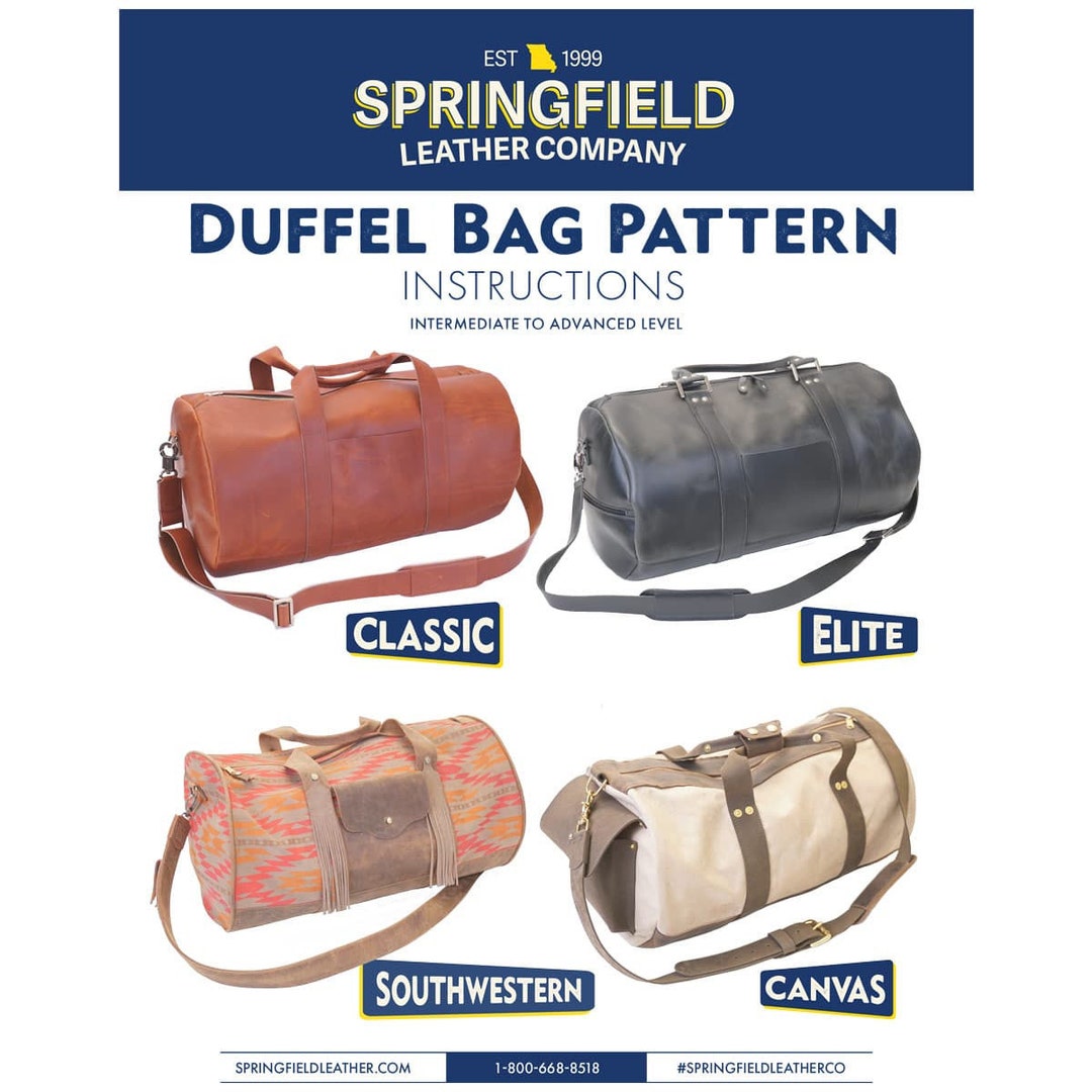 Duffle Bag Pattern Pack | SLC Bag Pattern | Physical Pattern With ...