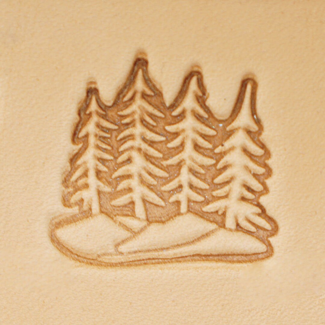 SLC 4 Trees Leather Stamp | 3D Leather Stamp - Etsy