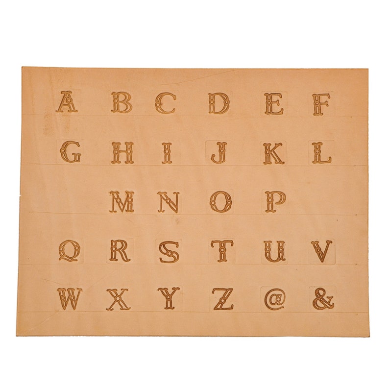 Fancy Alphabet Stamp Set – Complete Leathercraft Letter Stamps ...