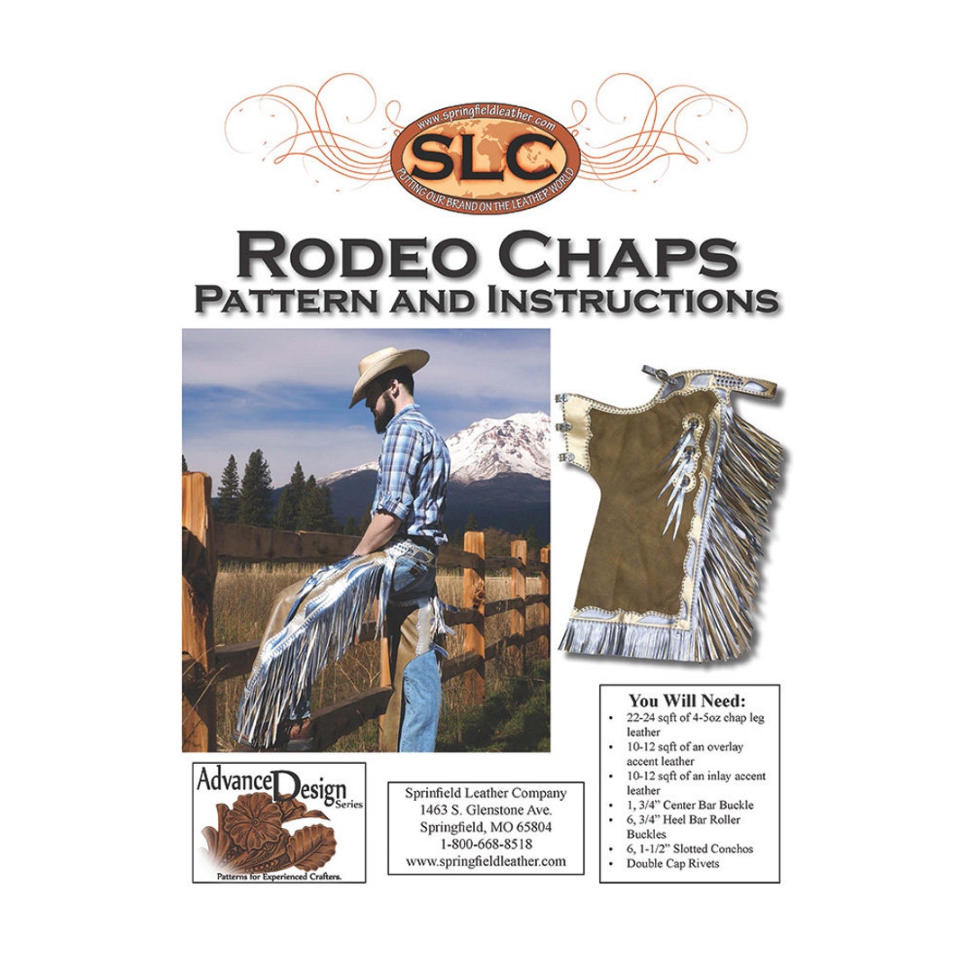 Rodeo Chaps Pattern Pack | SLC Sewing Pattern | Physical Pattern With ...