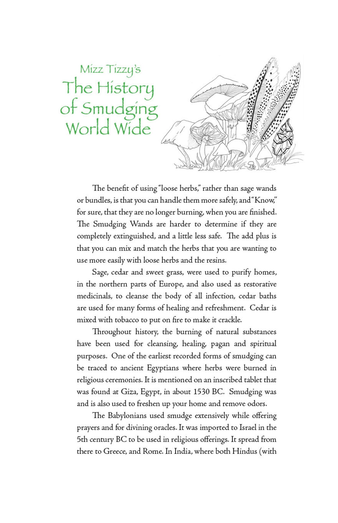 Smudging History Around the World and Instructions - 14 Page Booket - Etsy