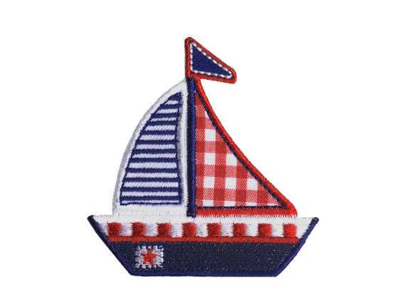 Sailing Boat Iron on Applique Patch - Etsy