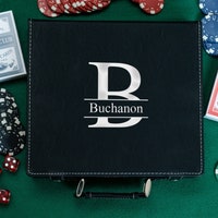 Engraved Poker Set, Personalized Poker Gift Set, Poker Gift Set for Men ...