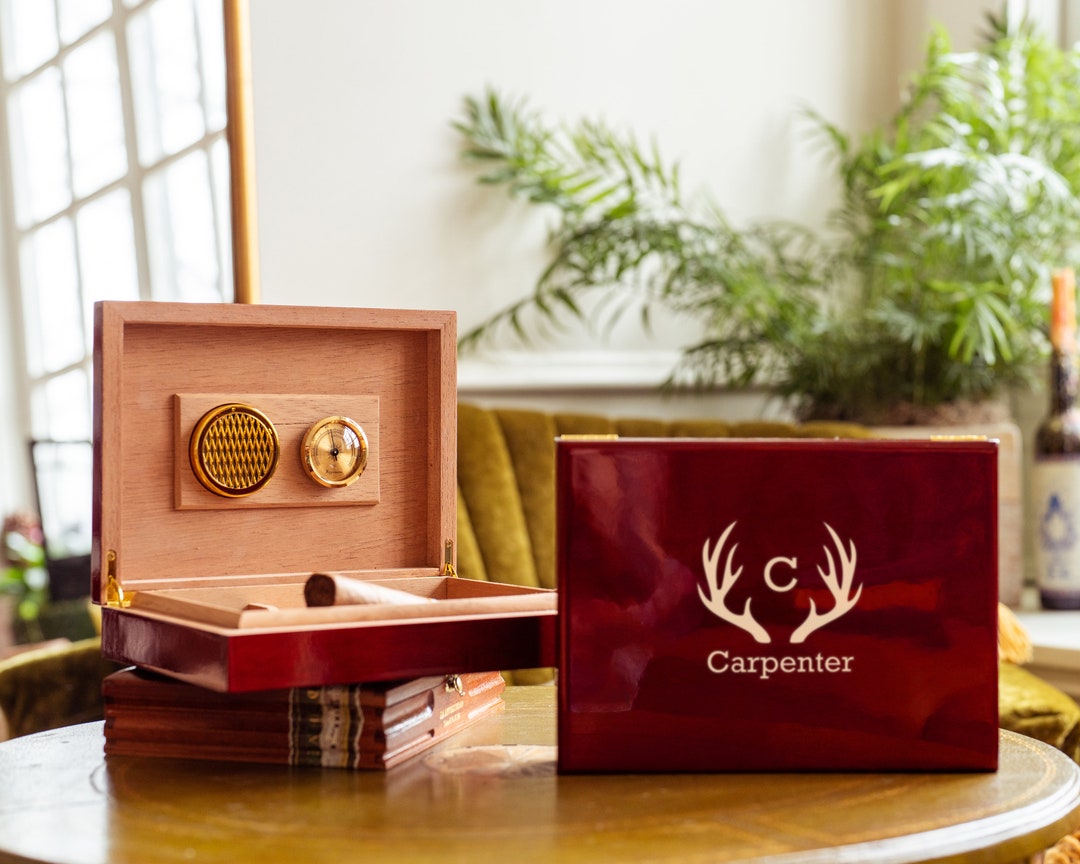 Custom Humidor, Best Cigar Humidor, Gift for Men, Groomsman Gifts, Cool ...