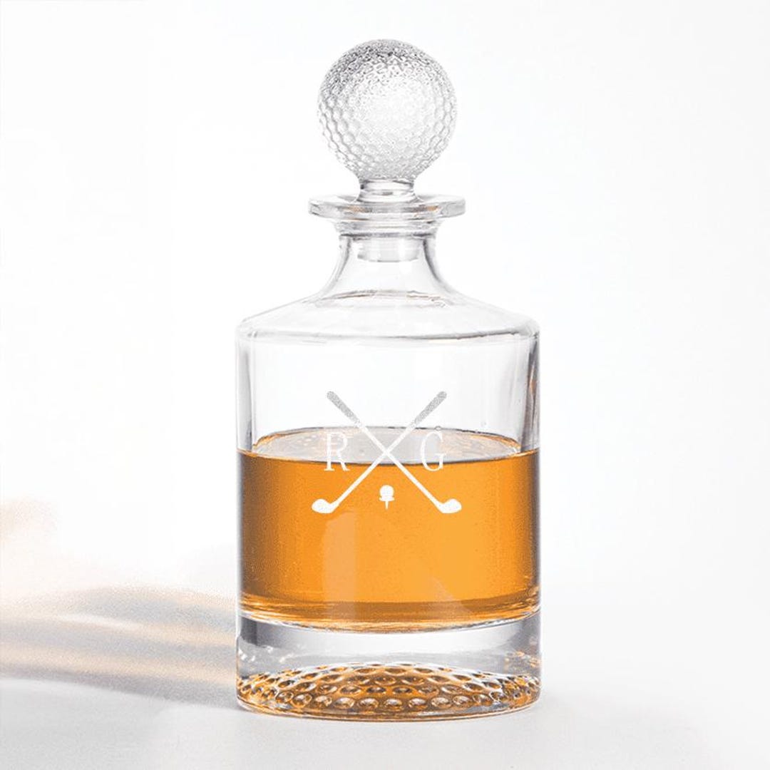Premium Golf Decanter, Whiskey Decanter With Golf Ball, Groomsmen Gift ...