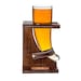 Personalized Viking Beer Horn Glass With Wood Stand, Skol Gift - Etsy