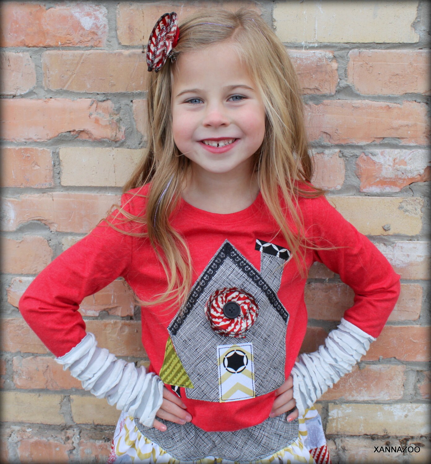 Girls Christmas Outfit Modern Gingerbread House Shirt and | Etsy