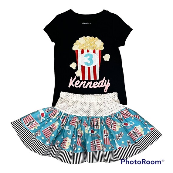 Retro Movie Popcorn Themed Outfit - Etsy