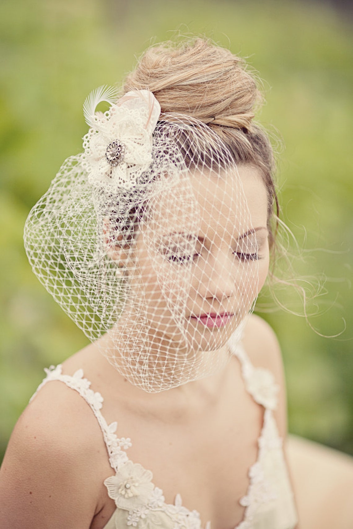 Full Face Birdcage Veil Wedding Veil for the Bride - Etsy
