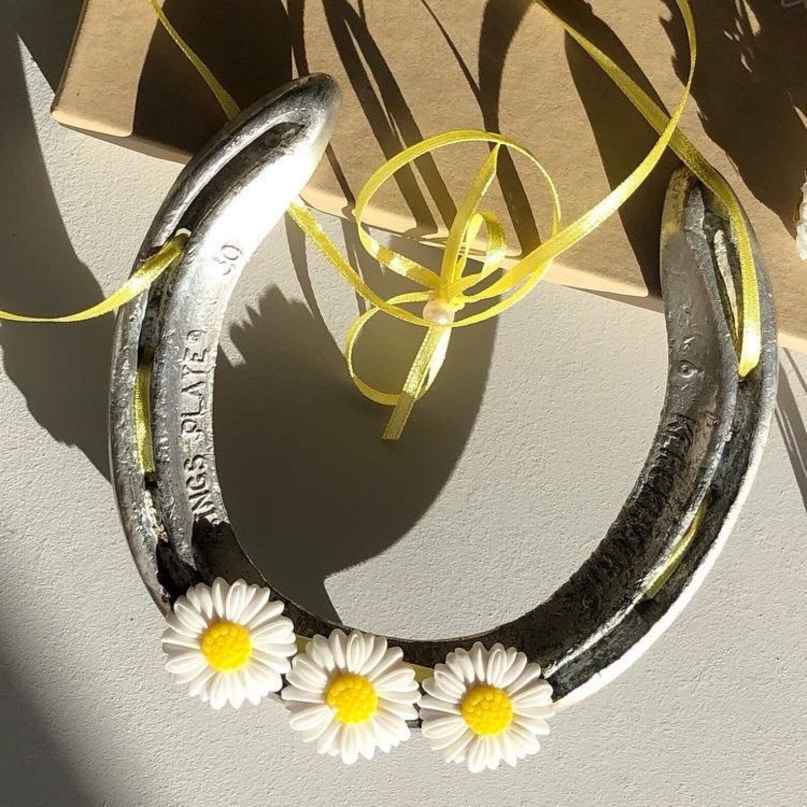 Personalised Daisy Lucky Wedding Horseshoe Letterbox Gift | Etsy