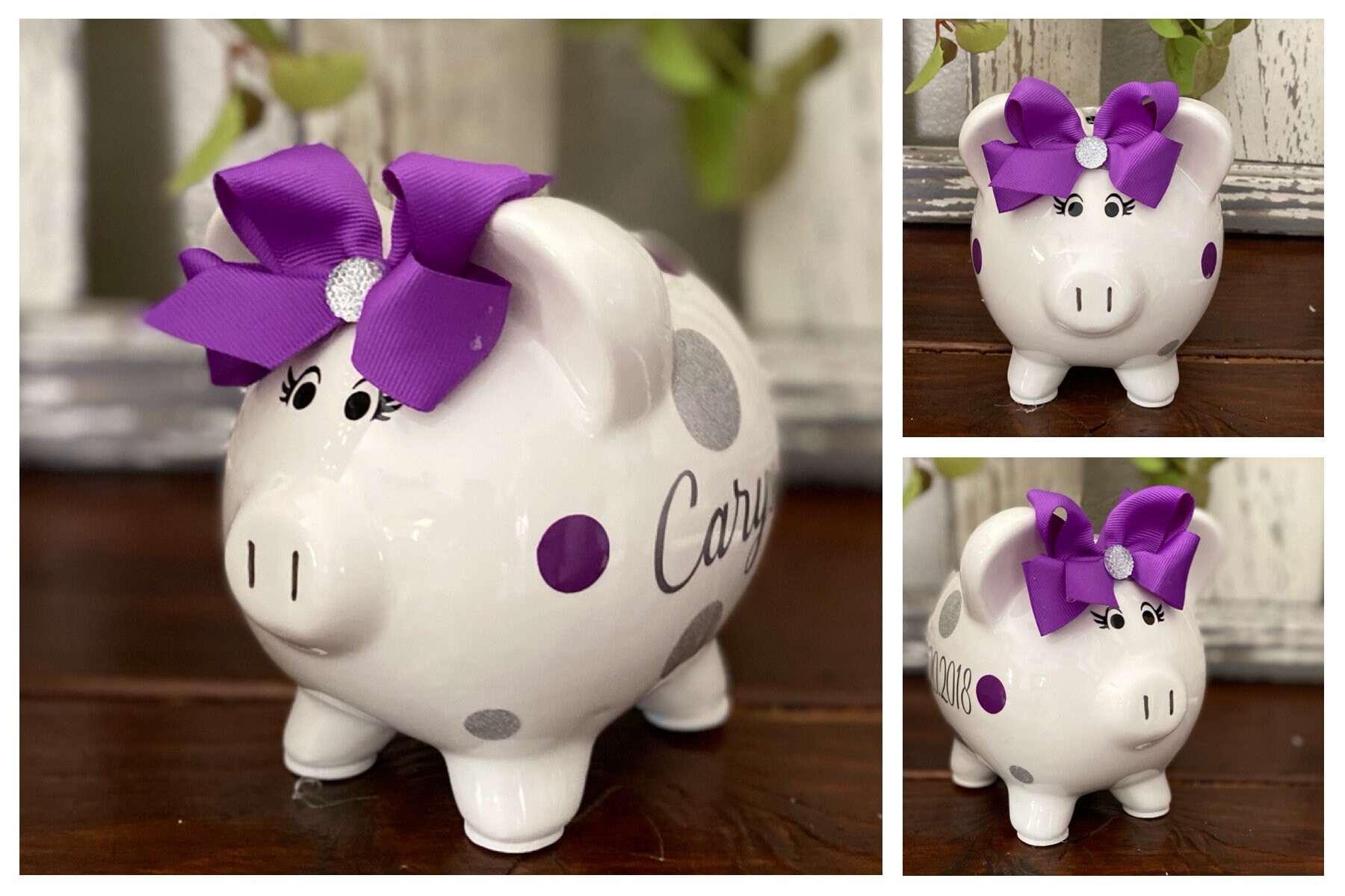 Purple Piggy Bank