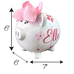 Personalized Flower Piggy Banks for Girls, Banks for Girls, Girl Bank ...