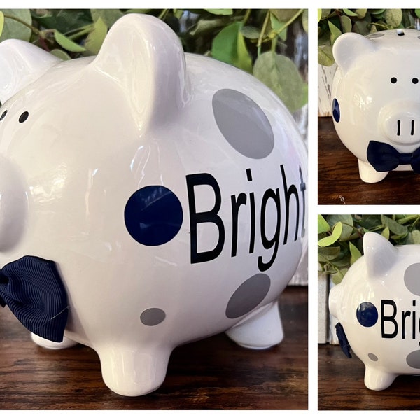 Ceramic Coin Bank - Etsy