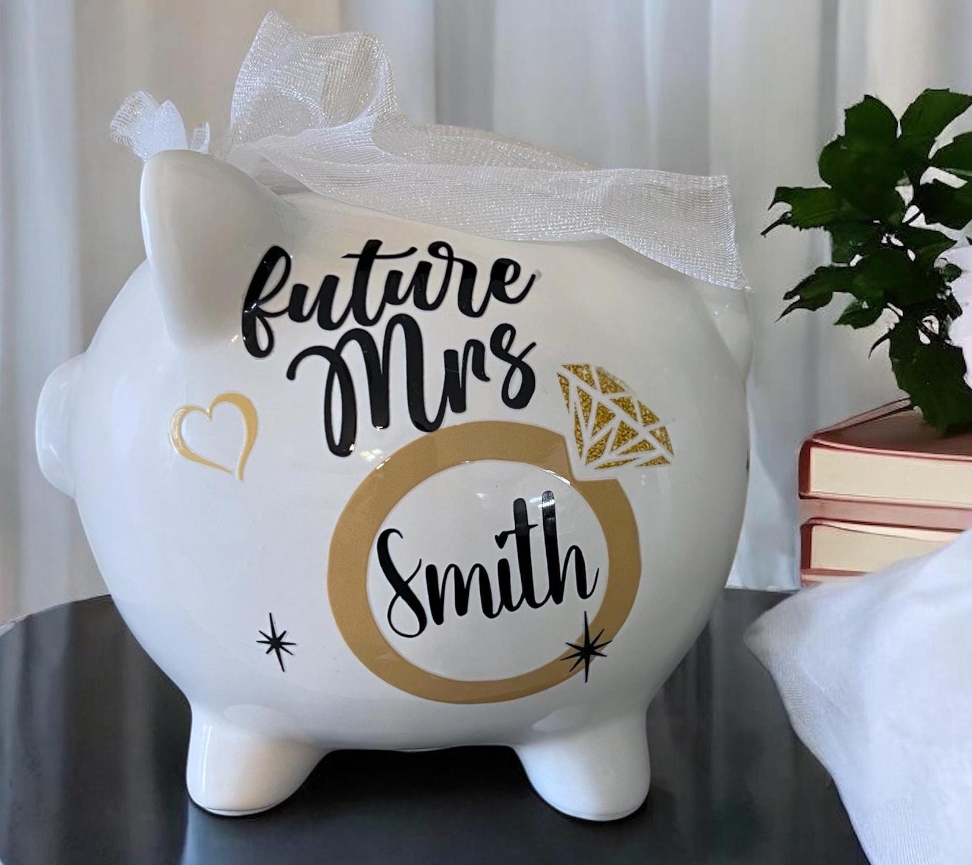 Personalized Future Bride Piggy Banks for Girls, Banks for Girls, Girl ...
