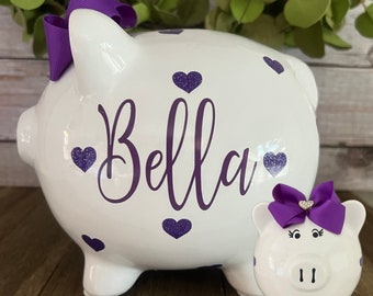 Large Personalized Butterfly Piggy Bank Piggy Banks for - Etsy