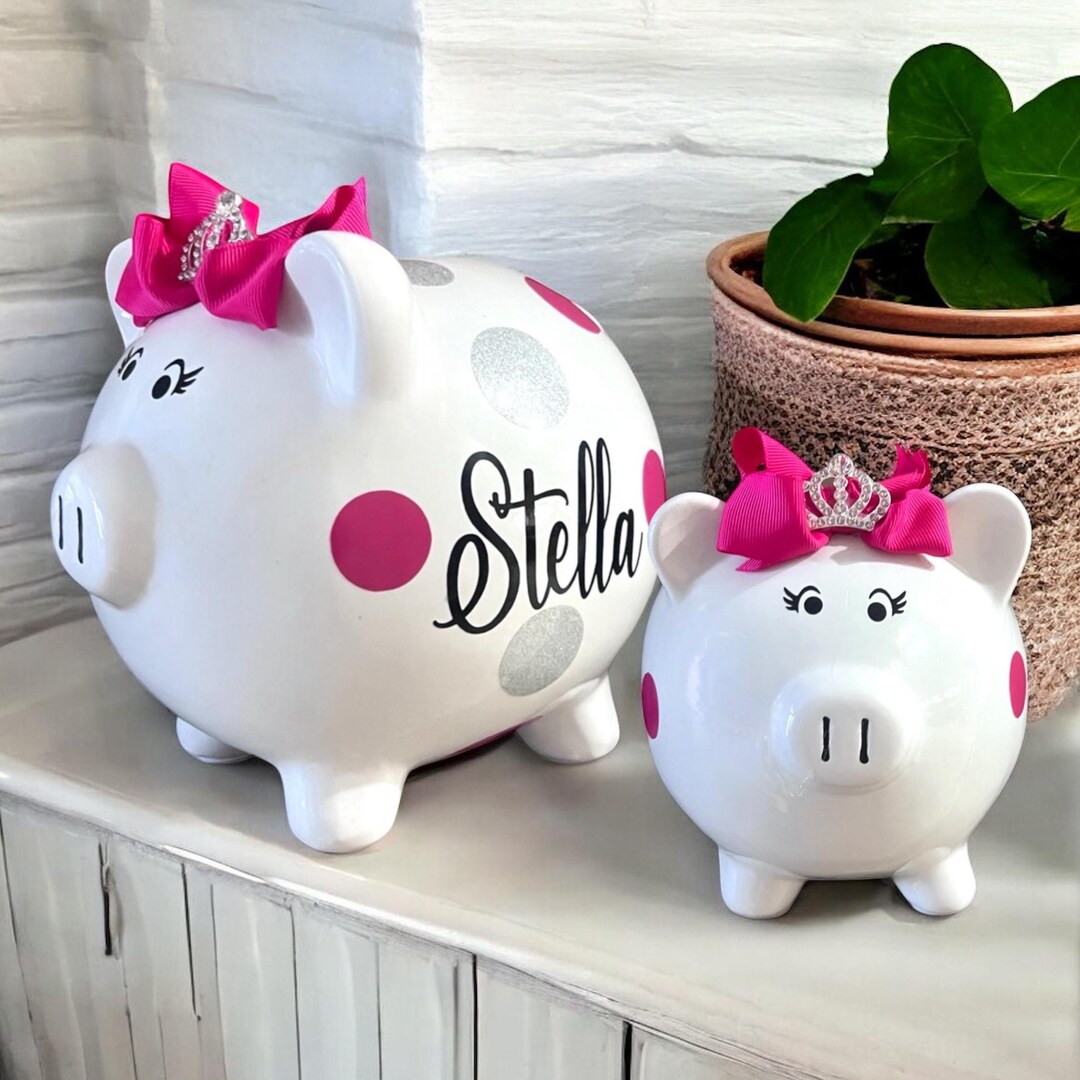 Personalized Piggy Banks for Girls, Girls Banks, Kids Banks, Piggy Bank ...