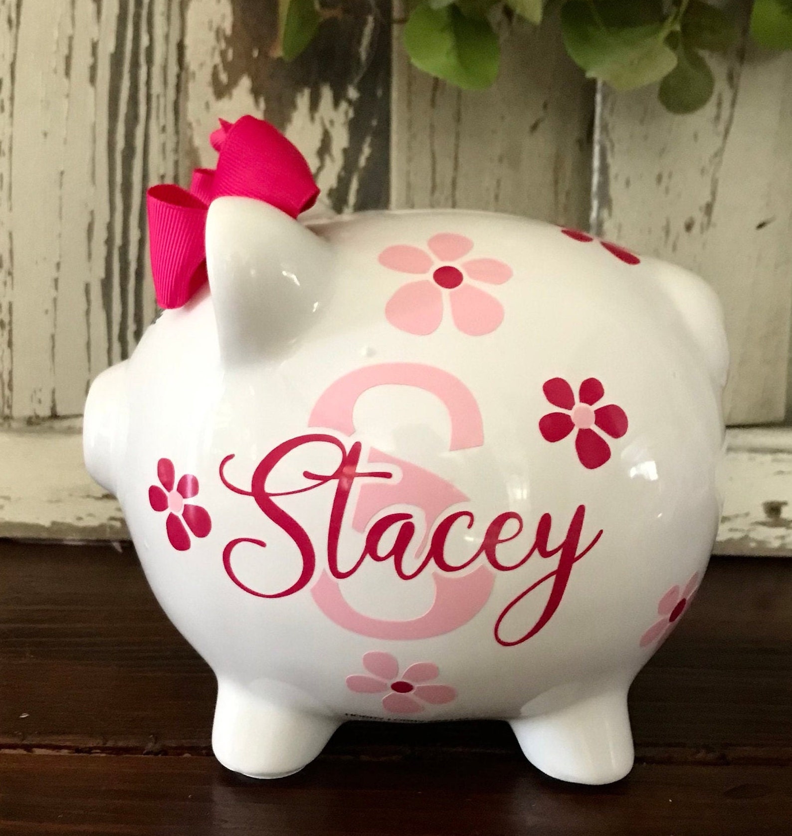 Personalized Flower Piggy Banks for Girls Banks for Girls | Etsy