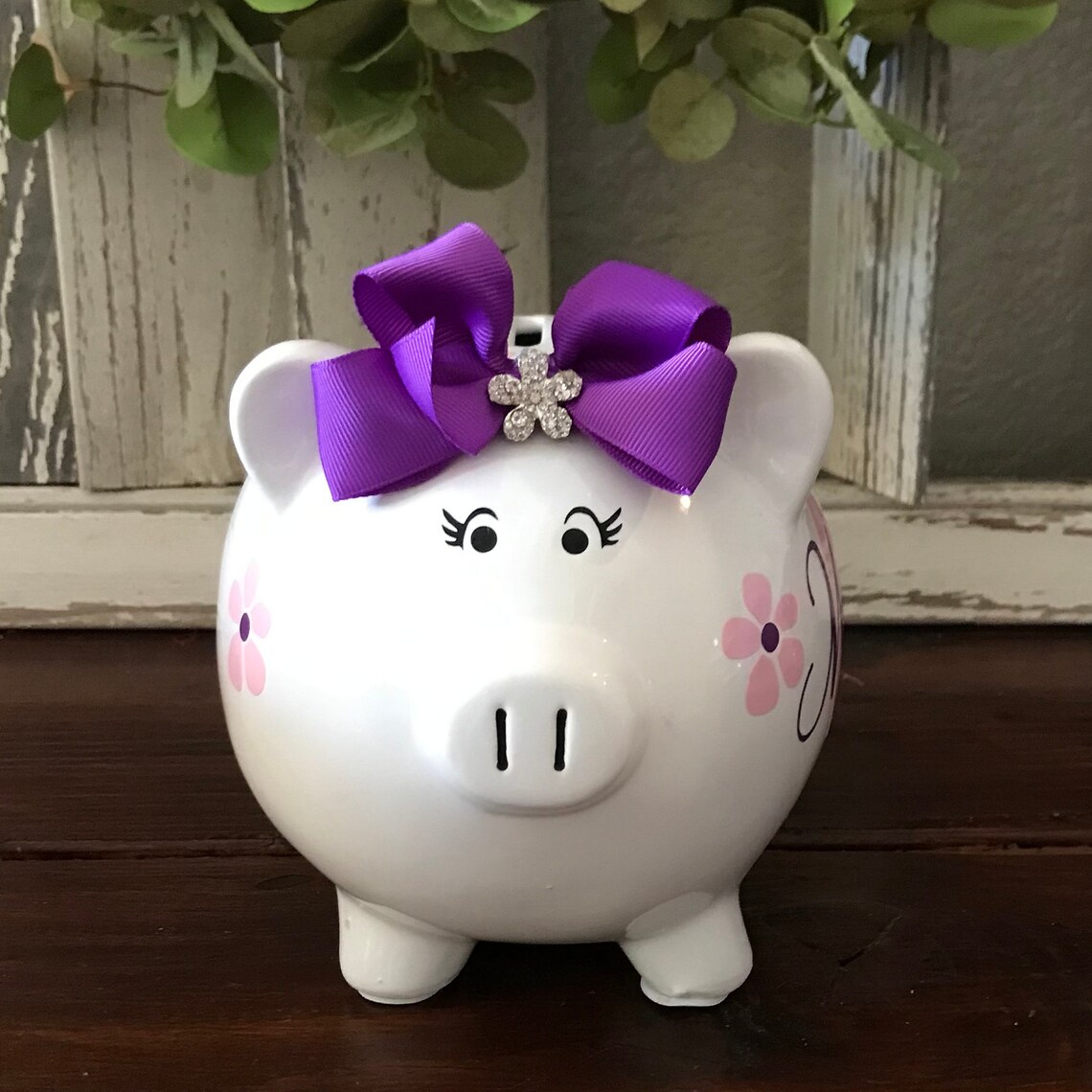 Personalized Flower Piggy Banks for Girls Banks for Girls - Etsy