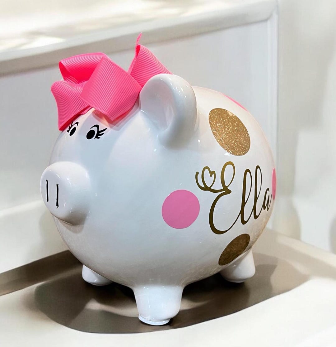 Personalized Piggy Banks for Girls, Piggy Banks, Girl Banks, Children’s ...