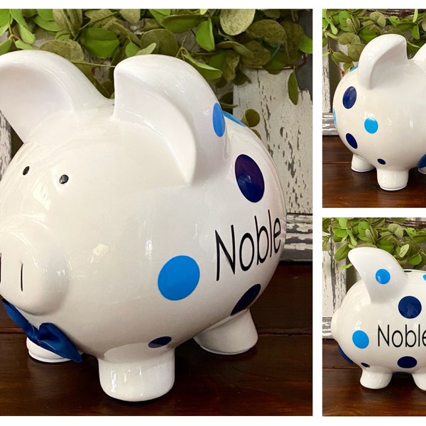 Boy Piggy Bank - Etsy