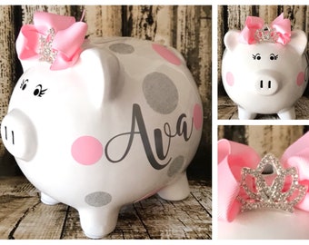 Piggy Banks for Girls | Etsy