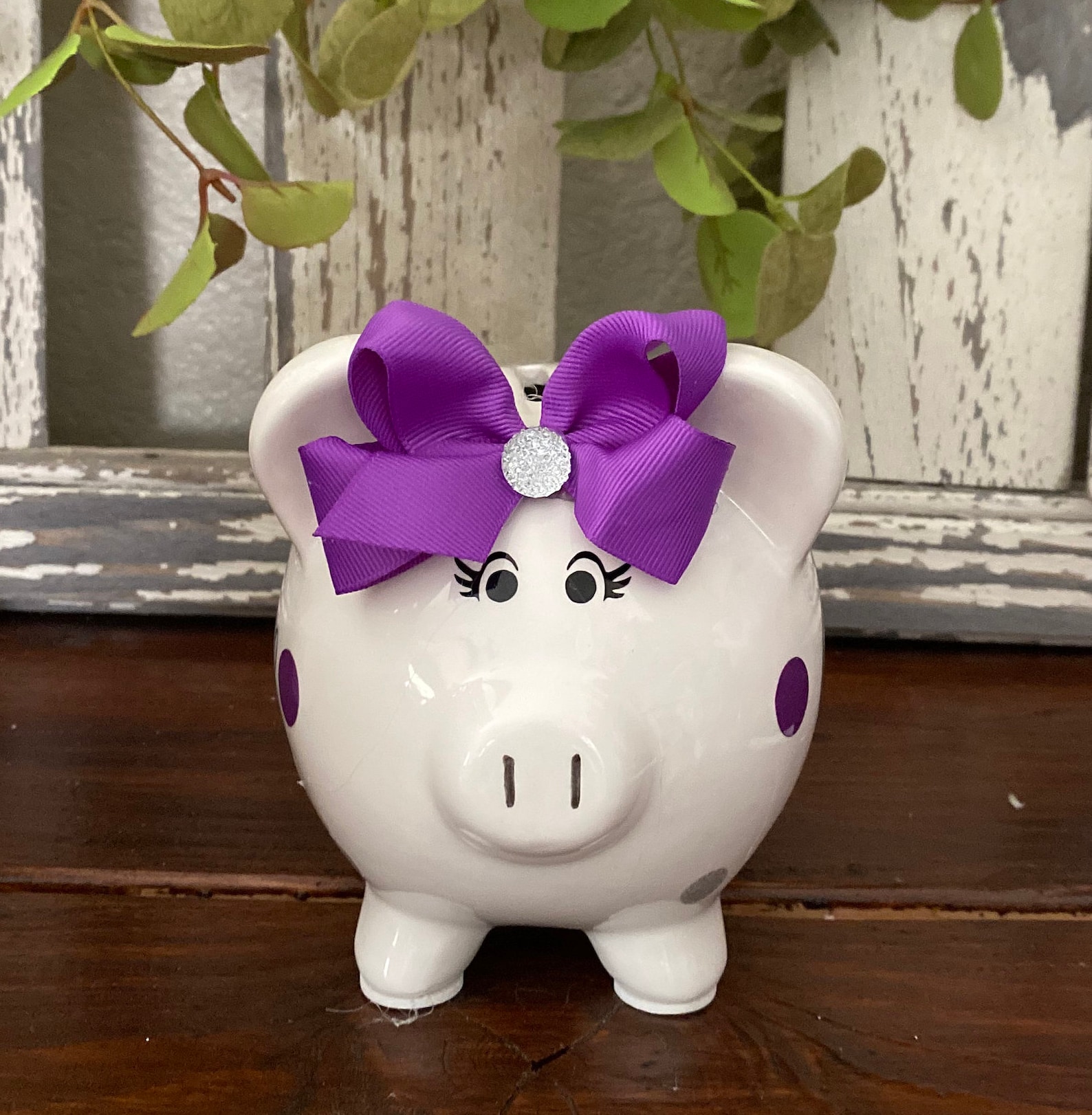 Personalized Purple Piggy Banks for Girls Purple Bank Piggy - Etsy
