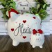 Personalized Large Heart Piggy Banks for Girls, Valentines Day Piggy ...