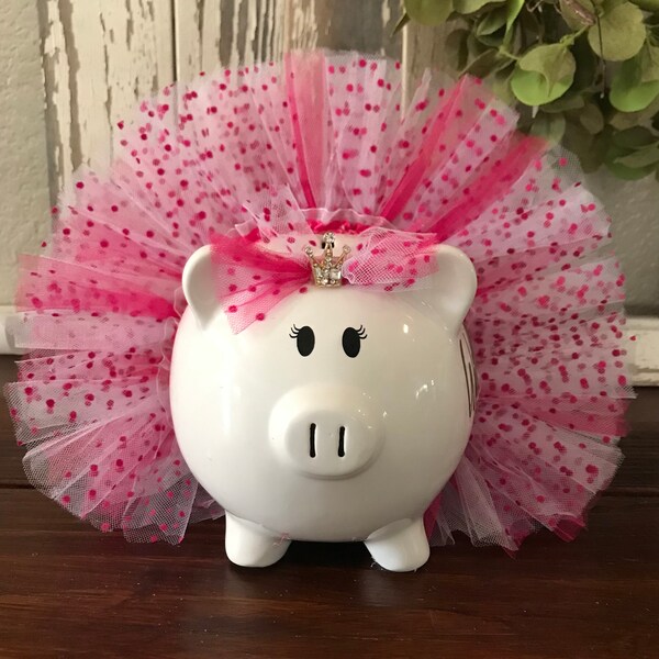 Girly Piggy Bank - Etsy