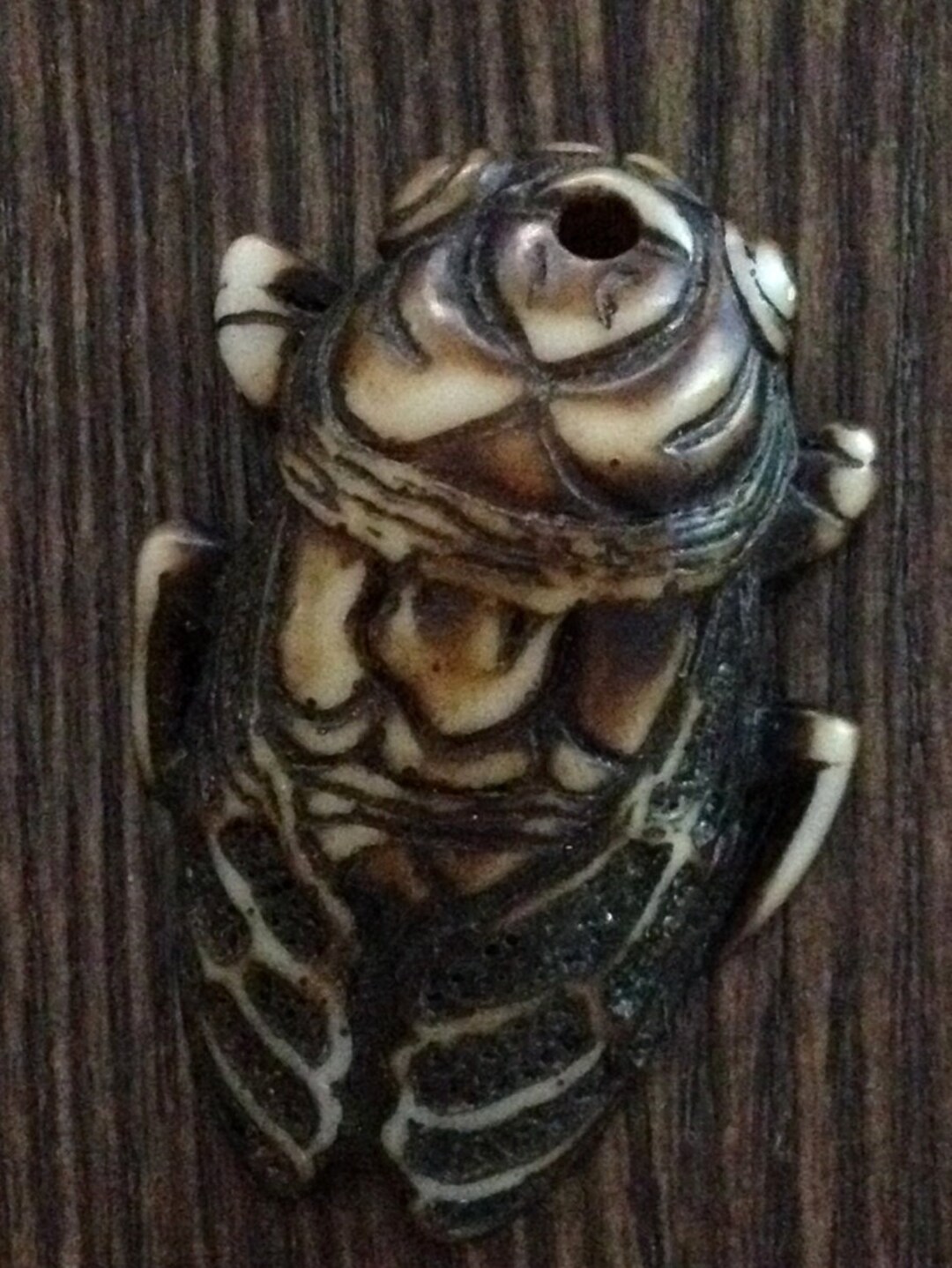 Large Resin Japanese Beetle Bead Pendant in Earthy Brown Tones - Etsy