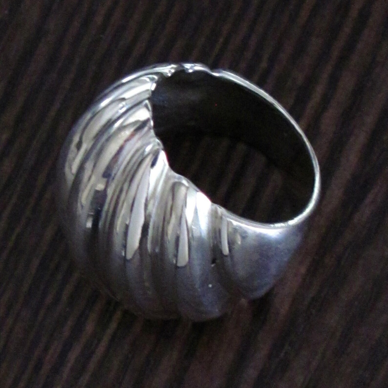 Big Bold Swirled Sterling Silver .925 Ring With High Profile - Etsy