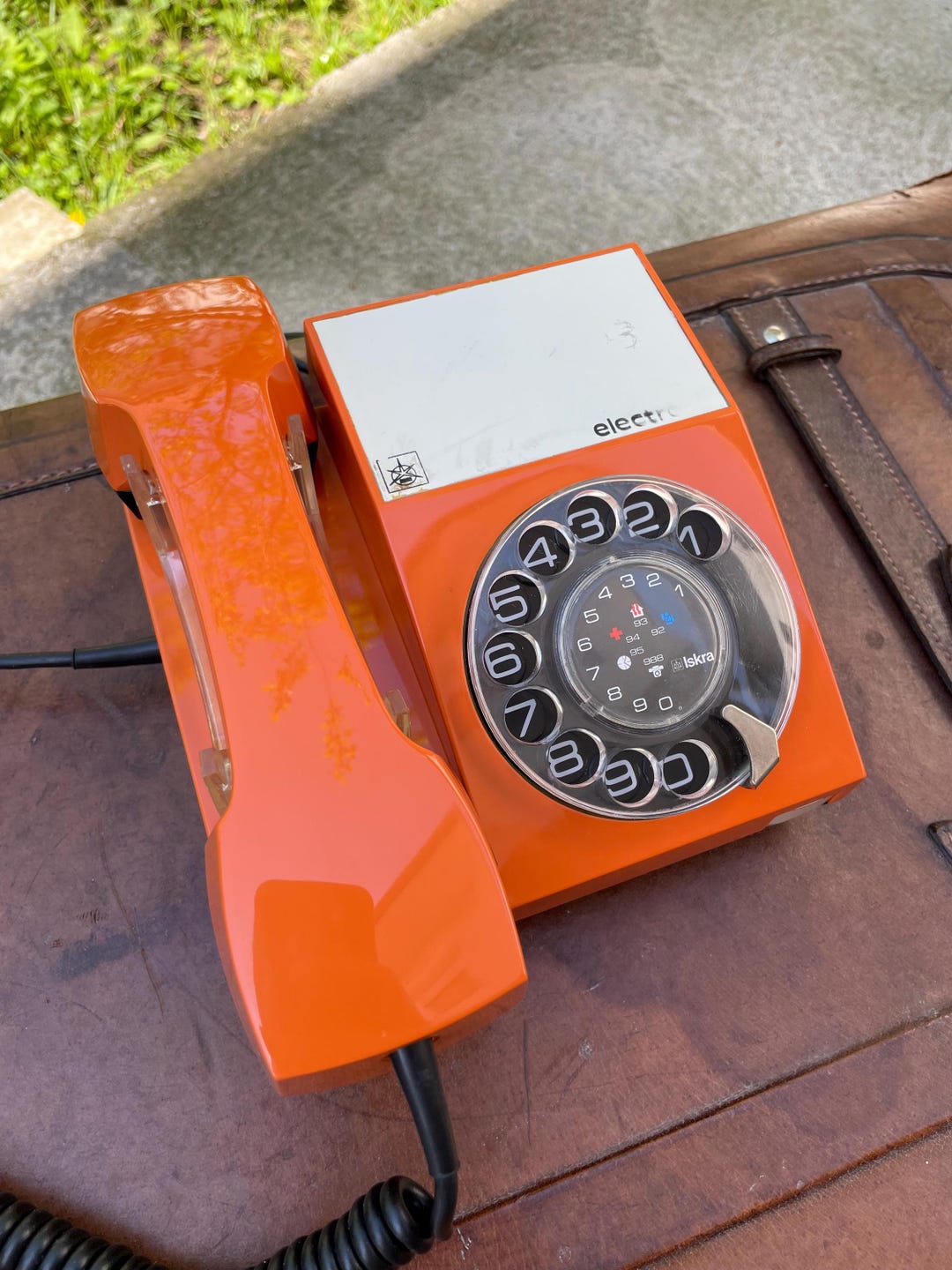 Custom Order Vintage ISKRA ATA 32 Telephone, 1980s Orange Retro Phone ...